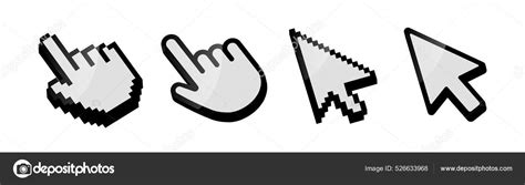 Cursor Icon Set Vector Mouse Arrow Pointer Cursor Mouse Icon Stock Vector Image By ©4zeva 526633968