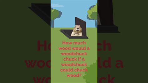 English Tongue Twisters How Much Wood Would A Woodchuck Chuck
