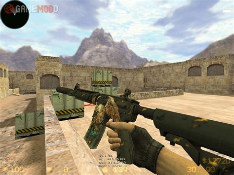 CS GO M4A4 On CSS Hand CS 1 6 Skins Weapons Colt M4A1 GAMEMODD