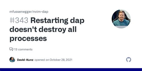 Restarting Dap Doesn T Destroy All Processes Issue Mfussenegger Nvim Dap GitHub