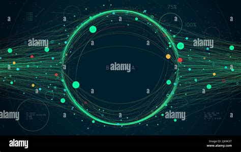 Digital Big Data Visualization Concept Futuristic Infographic Business Analytics Presentation