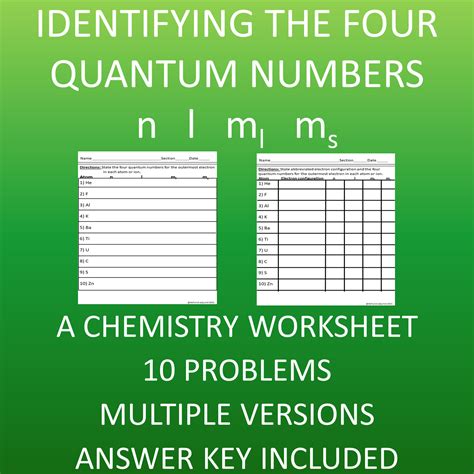 How Do You Teach The Quantum Numbers Of Carbon — Coscine Creative Worksheets Library