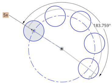 원형 스케치 패턴