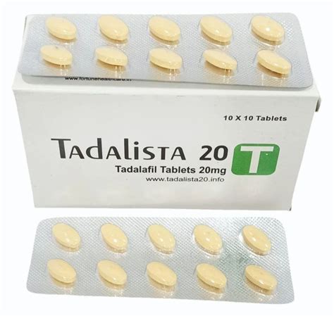 Tadalista 20mg Tadalafil Tablets At ₹ 800box Cialis Tablet In