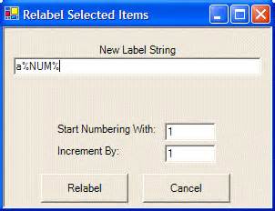 Relabel Selected Items In AnimatLab