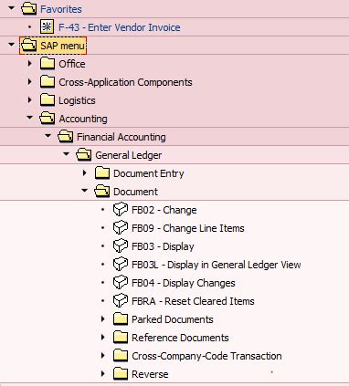 All About SAP Display TCode In SAP Menu Path