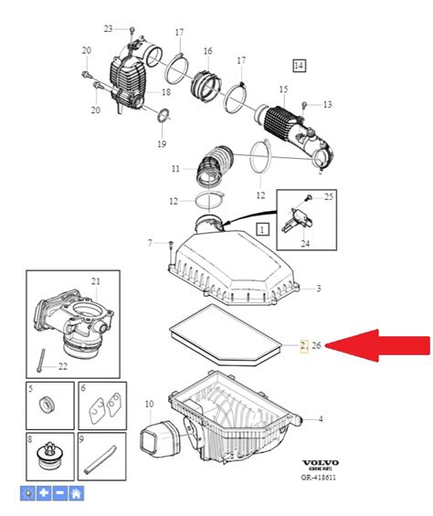Volvo OE 31370161 filtr powietrza 31370161 za 132,11 zł z Szczecin ...