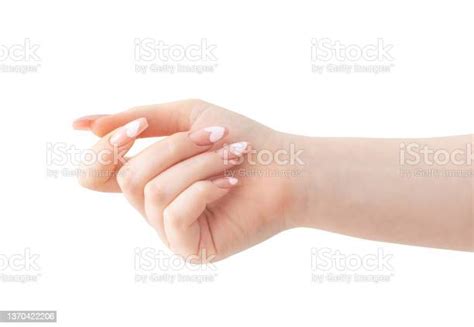 흰색에 고립 된 심장 패턴매니큐어와 아름다운 긴 손톱과 여성의 손 긴에 대한 스톡 사진 및 기타 이미지 긴 백인종 손톱