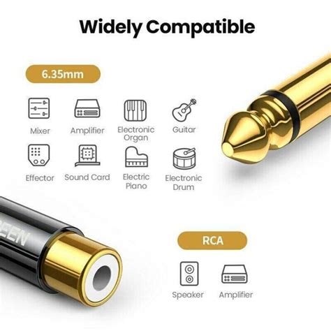 Đầu Chuyển 65mm To Rca Mono Ugreen 80731