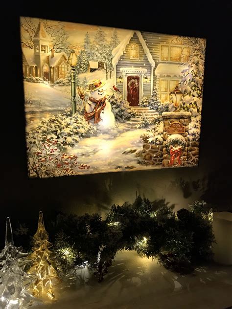 The Holiday Aisle® Silent Night Lane 18x24 Fully Illuminated