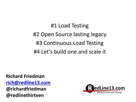 open source load testing ppt