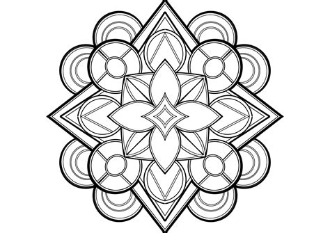 Mandala Grid Mandala Layout Diy Template Decor Digital Print Etsy