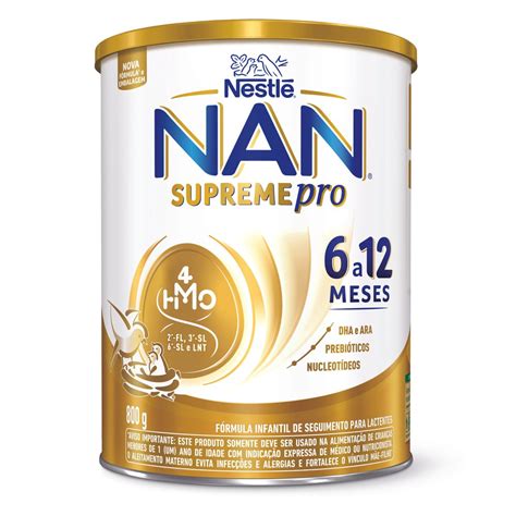 Nan Supreme Pro 6 12 Meses 800g Fórmula Com 4 Hmos Drogarias Tamoio