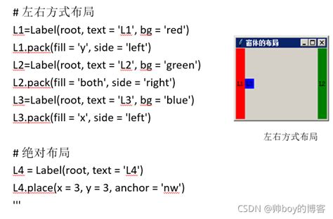 9，python中tkinter模块基本认识 基本布局python Tkinter元素排列 Csdn博客
