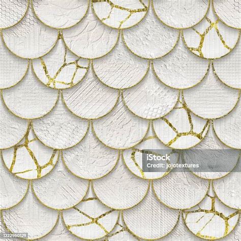 물고기 비늘 패턴 물고기 피부 그런 지 질감 골드 컬러 3d 일러스트의 원활한 질감 0명에 대한 스톡 사진 및 기타 이미지 0명 건설 산업 규모 Istock