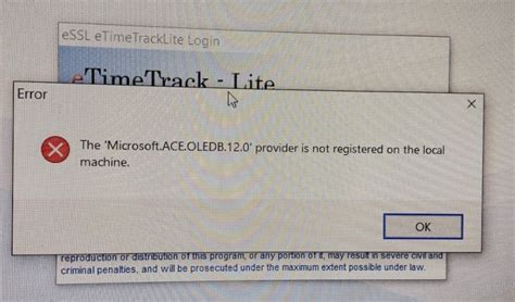 the microsoft ace oledb 12 0 provider is not registered on the local machine