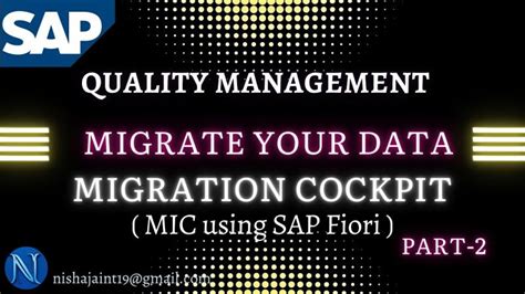 Suman J On Linkedin Sap Qm Migrate Your Data Migration Cockpit Using Sap Fiori In Sap…
