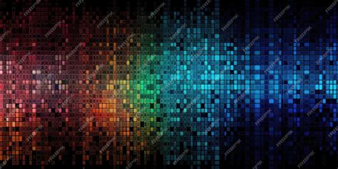 Premium Ai Image Abstract Color Matrix Background With Ciphered Coded