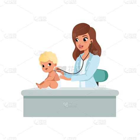 健康保健 儿科医师 女性 可爱的 专门技术 听诊器 母亲 门诊部 女人 小的