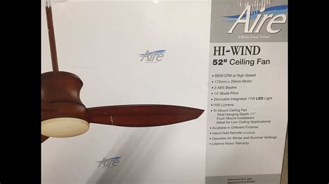 Minka Aire High Wind Fan Install Youtube