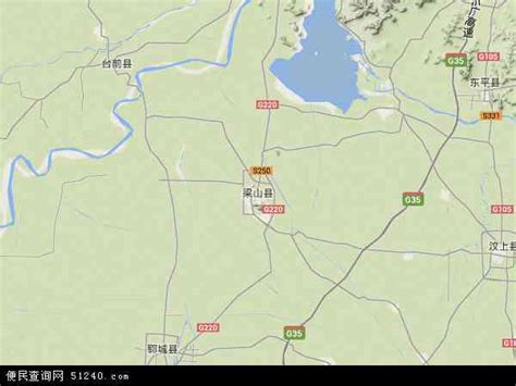 梁山县地图 梁山县卫星地图 梁山县高清航拍地图 便民查询网地图