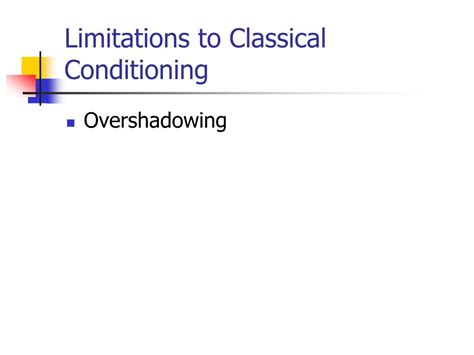 Ppt Chapter 4 Classical Conditioning Basic Phenomena And Various