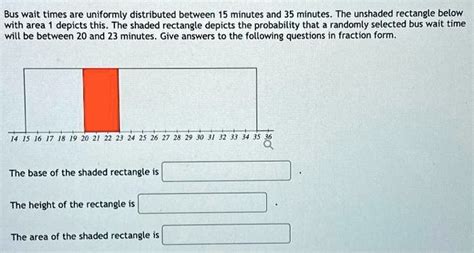 bus wait times are uniformly distributed between 15 minutes and 35