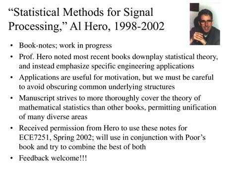 Ppt Ece 7251 Signal Detection And Estimation Powerpoint Presentation Id 9490002