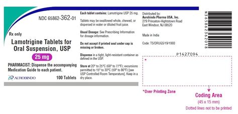 Lamotrigine Chewable Tablet Package Insert Prescribing Info