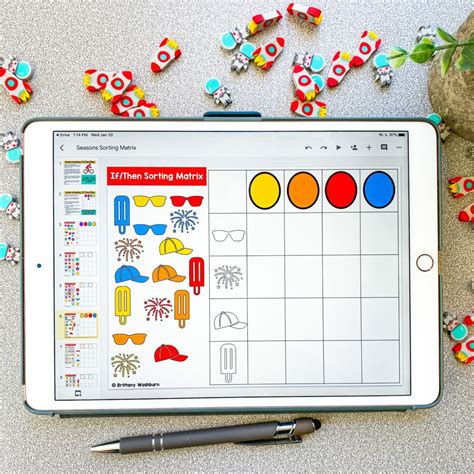 Sorting Matrix Coding 4 Seasons Conditionals