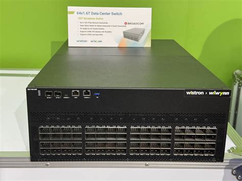 64 Port 1 6tbe 102 4t Broadcom Tomahawk 6 Switch From Wistron And Wiwynn At Computex 2025
