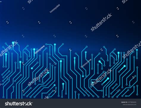 Circuit Board Electronic Electrical Line On Stock Vector Royalty Free 1977895055 Shutterstock