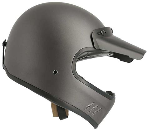 Integral Motorcycle Helmet Custom Astone Super Retro Matt Gray For Sale
