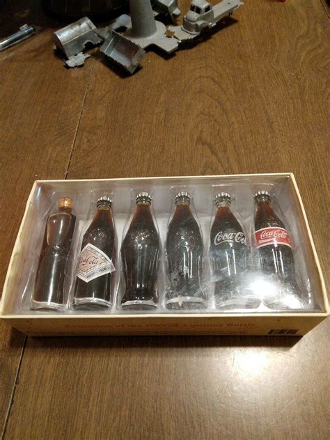 Coca Cola Evolution Of The Contour Bottle Miniatures 4337488026