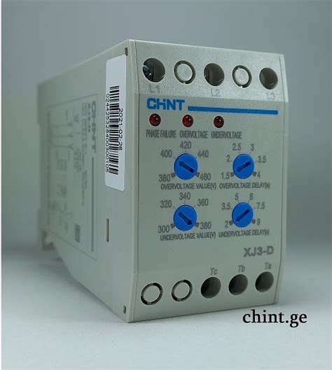 ფაზების კონტროლის რელე Xj3 D Ac380v Chint Chint Ge ელექტროსაქონელი