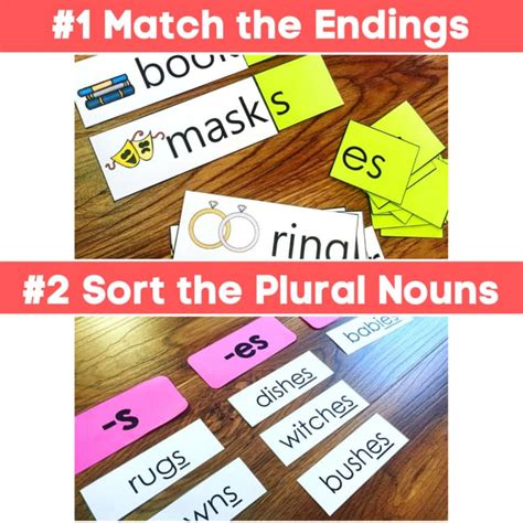 Grammar Games And Task Cards Singular And Plural Noun Center