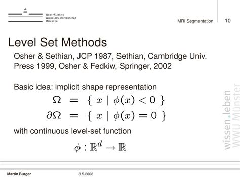 Ppt Level Set Methods For Imaging And Application To Mri Segmentation