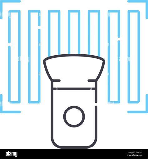 Barcode Document Line Icon Outline Symbol Vector Illustration Concept Sign Stock Vector Image