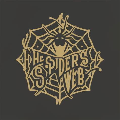 Logo Design For The Spiders Web Elegant Black Spider Web Symbolizing Connectivity And Intrigue