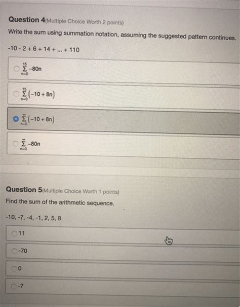 Solved Question 4multiple Choice Worth 2 Points Write The
