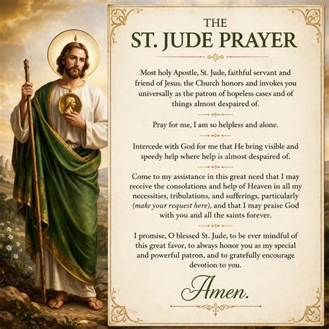 St Jude Prayer Meaning History And When To Pray Cfaiths