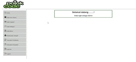 Free System Informasi Restoran Dengan Php And Mysql Pojok Code