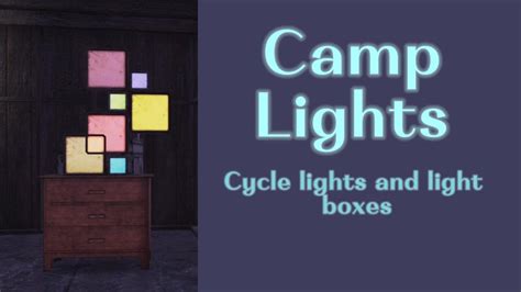 Fallout 76 Camp Lights Cycling Light And Light Boxes Youtube