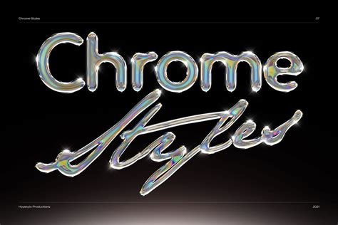 Chrome Text Effect Vol14 Psd Text Style Hyperpix