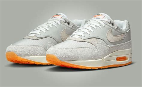 The Nike Air Max 1 Premium Light Iron Ore Total Orange Releases Holiday