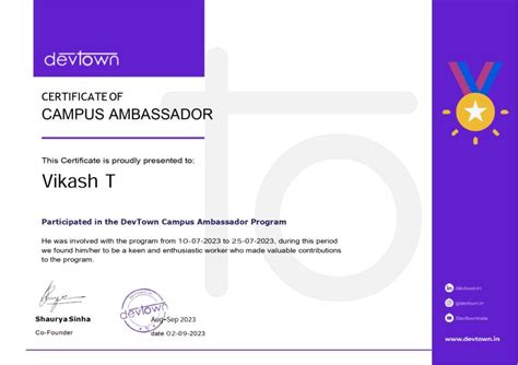 Vikash Thirumurugan On Linkedin Campusambassador Frontend Backend Techskills Excitingjourney