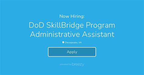 Dod Skillbridge Program Administrative Assistant At Tqi Solutions Inc