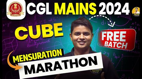 Ssc Cgl Mains 2024 Cube Ssc Cgl Maths Class 3d Dp Siinggh Ssc Percentage Cgl2024 Youtube