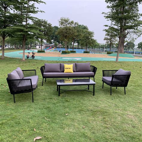 Outdoor Furniture Rope Sofa Sets Eontop China Patio Outdoor Rattan