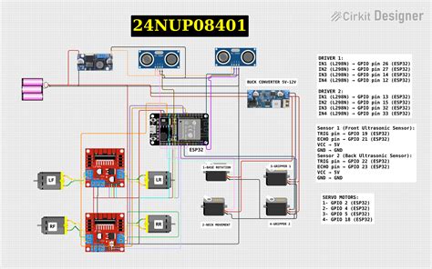 Esp32 Controlled Robot With Wi Fi And Ultrasonic Sensors How To Guide And Editable Circuit